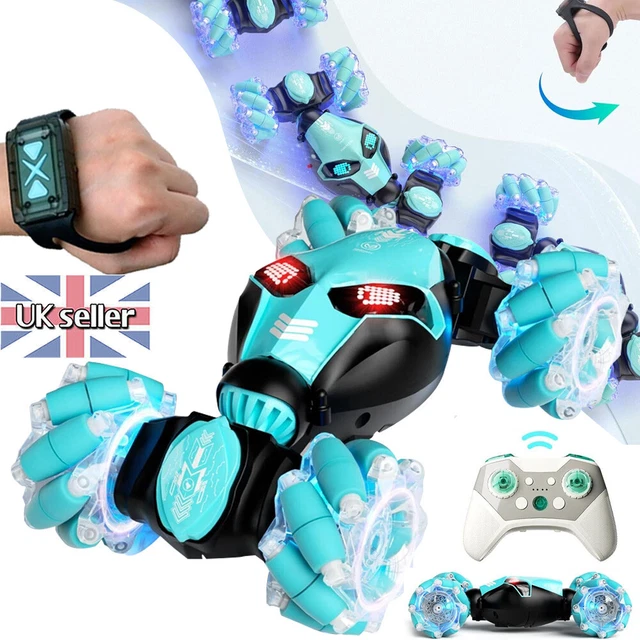 360° ROTATING 4WD Hand Gesture Sensing RC Stunt Car Off-Road Remote ...