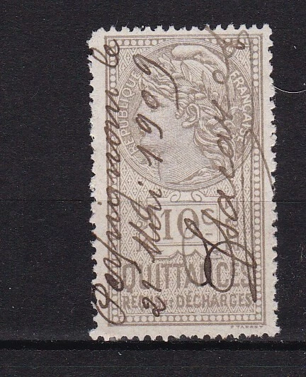 TIMBRE FRANCE FISCAL Quittance Brun Dentele-Obl.tb-Voir Scan-Z099 EUR 1,50 - PicClick FR