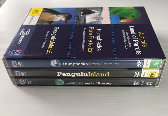 ABC NATURE DVD Box Set Land of Parrots Humpbacks Penguin Island Region ...