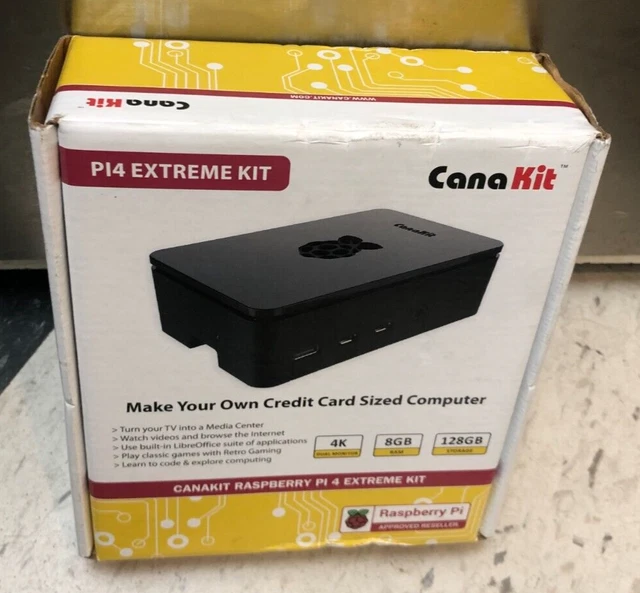 CANAKIT PI4 EXTREME Kit RASPBERRY PI 4K - 8GB - 128GB (30C) - Brand New ...
