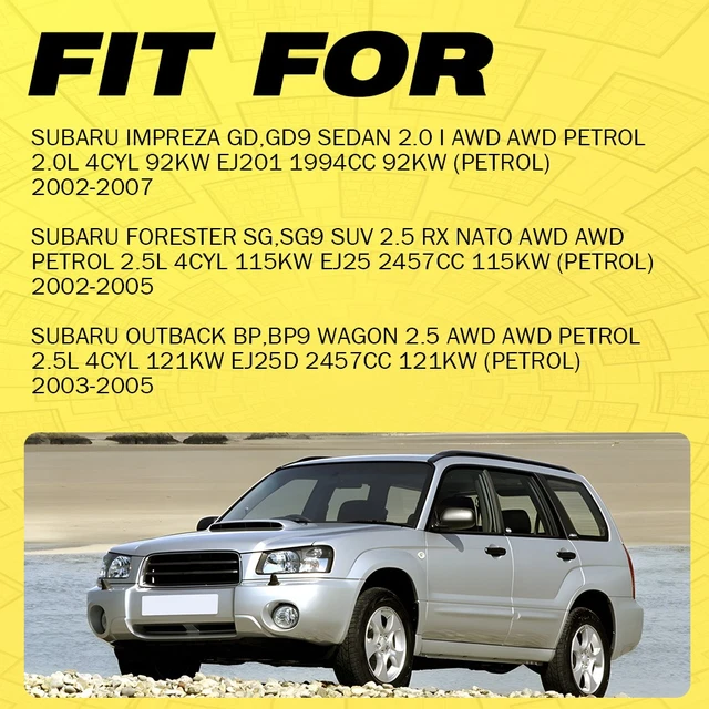 1/SET DOWNSTREAM OXYGEN O2 Sensor For Subaru Impreza GD,GD9 Forester SG ...