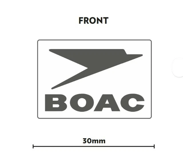 BOAC (BRITISH OVERSEAS Airways Corporation) Reproduction Crest Enamel ...