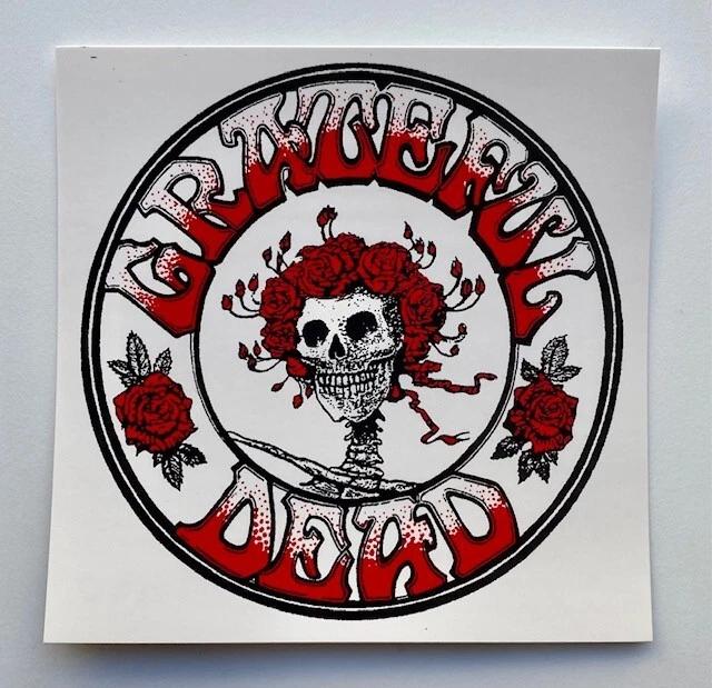 GRATEFUL DEAD STICKER Vinyl Decal 4" X 4" (290) $6.10 - PicClick AU