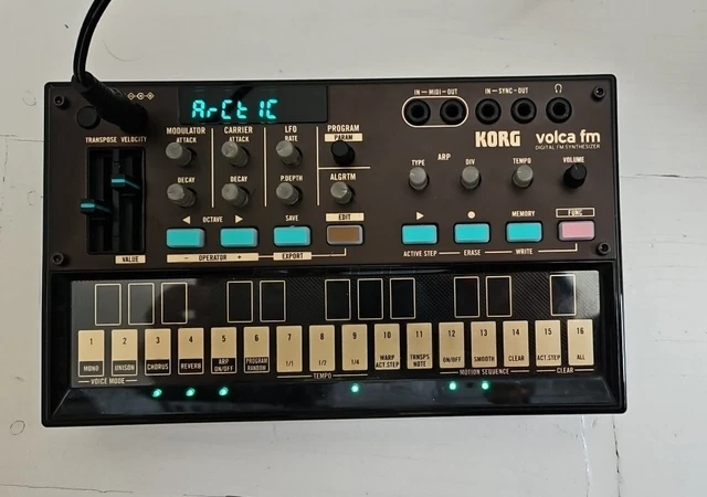KORG - VOLCA FM2 - Compact 6 Voice Digital FM Synthesizer and Sequencer ...