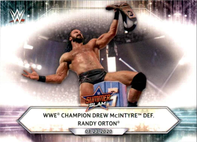 2021 TOPPS WWE WWE Champion Drew McIntyre déf. Randy Orton #95 163916 ...