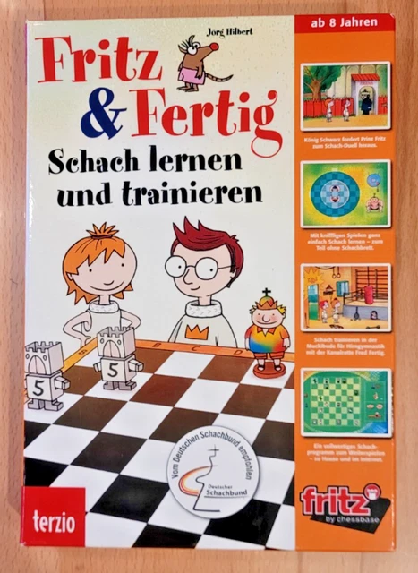 SCHACH LERNEN LERNPROGRAMM Kinder Fritz und Fertig, ab 8 Jahren, CD-ROM ...