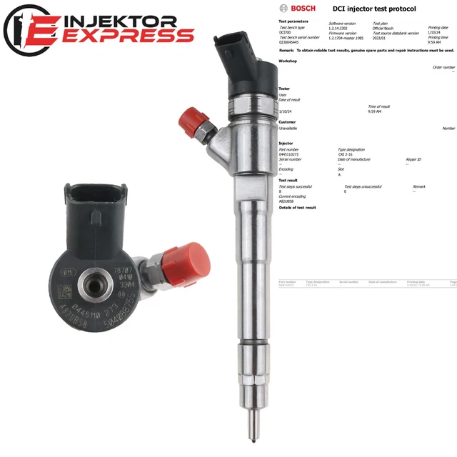 0445110273 BOSCH EINSPRITZDÜSE Injektor Iveco Daily Fiat Ducato ...