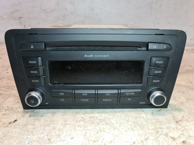 AUDI A3 CONCERT Radio Stereo MP3 CD Player Head 2007 Double Din 8P 8P0035186AB £32.99 - PicClick UK