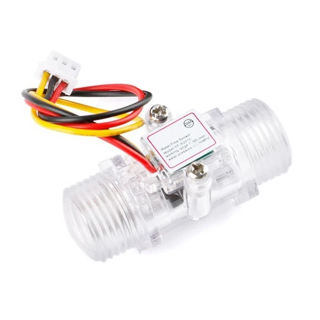 1-30L/MIN G1/2& WATER Flow Hall Sensor Switch Flow Meter Mini Flowmeter ...