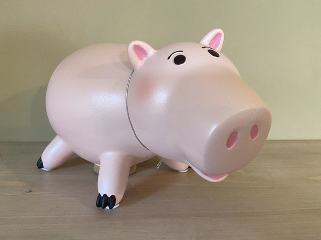 GENUINE DISNEY STORE Hamm Resin Piggy Bank Toy Story Pig Ornament Money ...