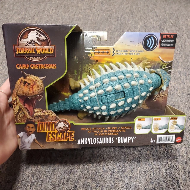 JURASSIC WORLD DINO Escape ANKYLOSAURUS BUMPY Camp Cretaceous Roar ...