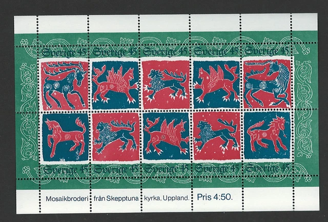 SWEDEN 1974 CHRISTMAS 45ö in sheetlets of 10 sg812a um 11 copies £14.99 ...