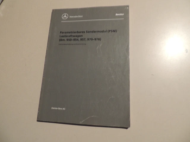 WERKSTATTHANDBUCH MERCEDES-BENZ LKW PSM Parametrierbares Sondermodul 03 ...