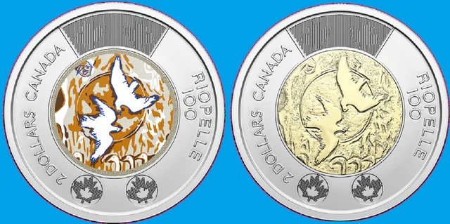 SET 2023 CANADA Artist Jean Paul Riopelle Anniv. Toonie Two Dollar Coin ...