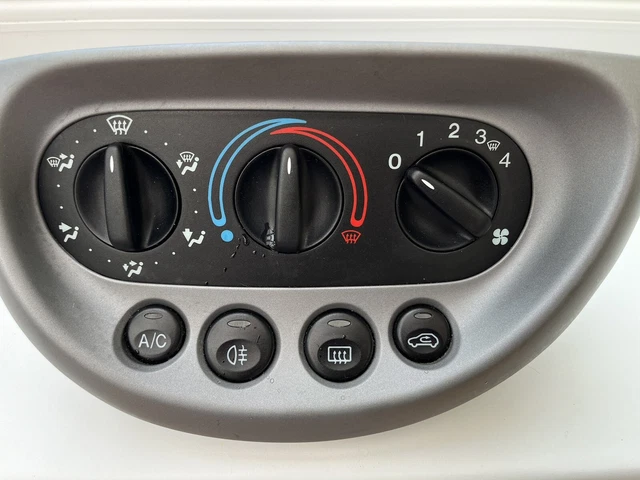 FORD KA HEATER Control Blower Fan Dash Switch Panel Grey 6 Dial With ...