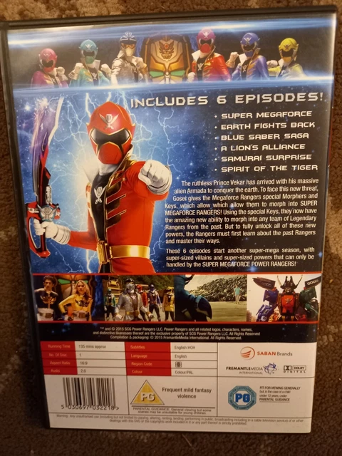 POWER RANGERS SUPER Megaforce Earth Fights Back Dvd 6 Episodes EUR 16 ...