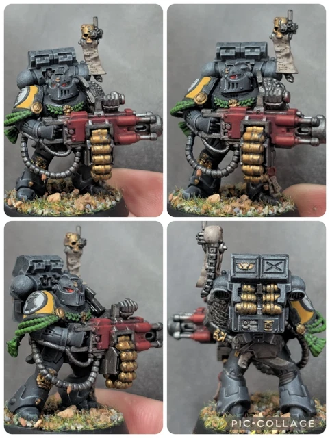 WARHAMMER 40K SPACE Marines Deathwatch First Born X6 Fully Painted $238 ...
