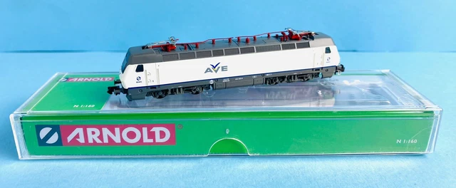 ARNOLD HN2555 'N' Gauge Renfe Class 252 Electric Loco 'Ave' Period V ...