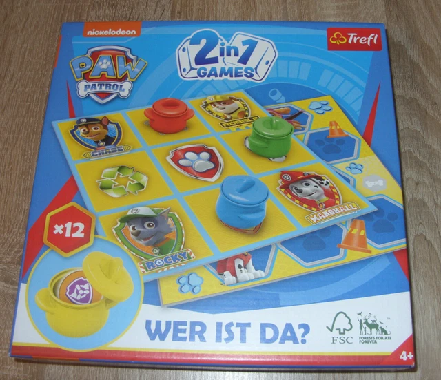 NICKELODEON: PAW PATROL Kinder Spiel "WER IST DA?"/ 2in1 Games EUR 1,00 ...