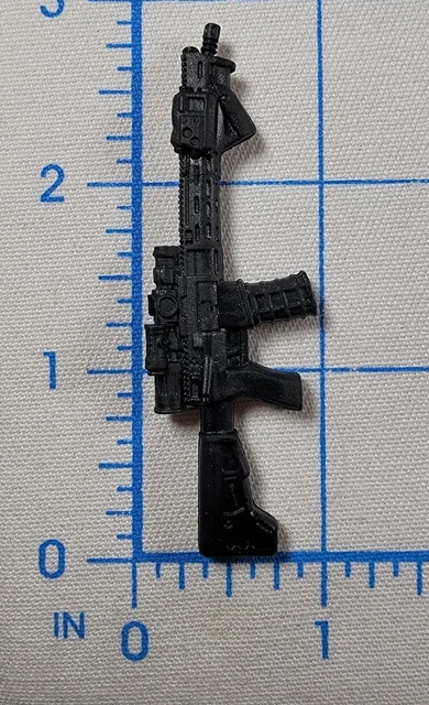 MATTEL DC MULTIVERSE Assault Rifle Gun Custom Fodder 6" 1/12 Scale Rick ...