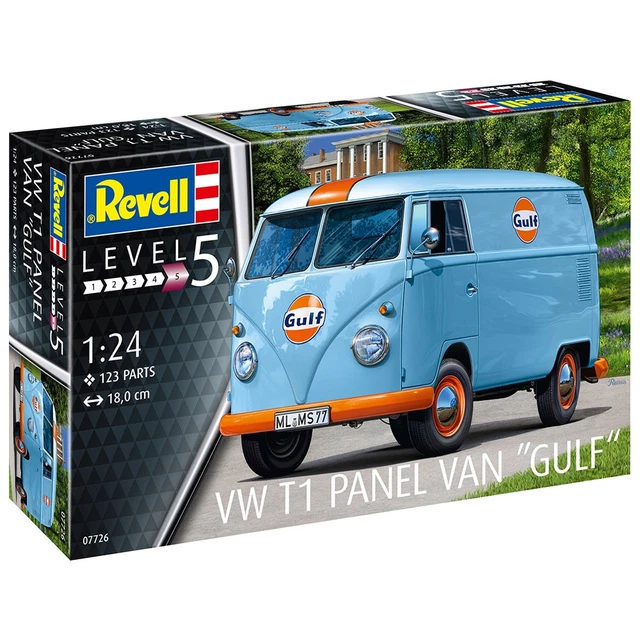 REVELL 1/24 MODEL Kit VW T1 Panel Van Gulf Edition £32.99 - PicClick UK