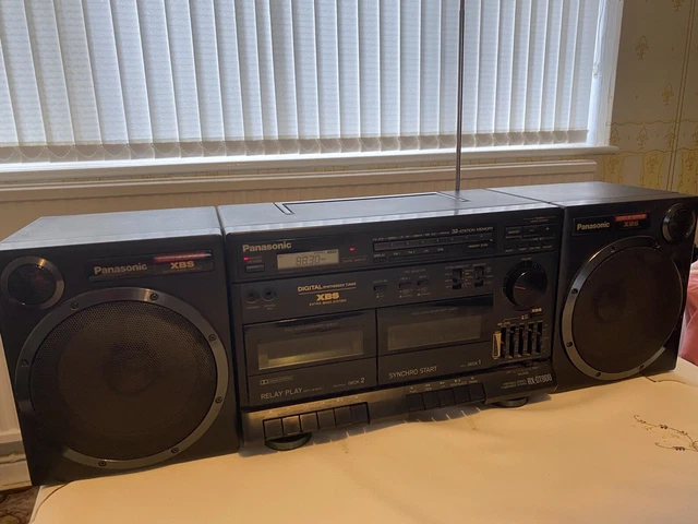 VINTAGE PANASONIC RX-CT 900 AM/FM Digital Radio/Dual Cassette Boombox ...