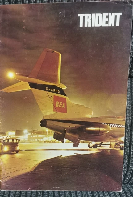 HAWKER SIDDELEY TRIDENT Aircraft Airliner Large Manufacturer's Brochure ...