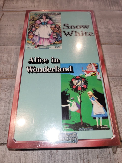 SNOW WHITE & Alice In Wonderland (VHS, 1991) Brand New!! $32.50 ...