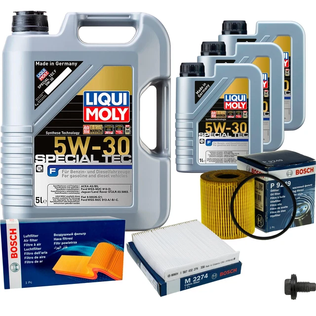 BOSCH INSPECTION SET 8 L Liqui Spécial Moly Tec F 5W-30 pour Ford Transit EUR 145,38 - PicClick FR
