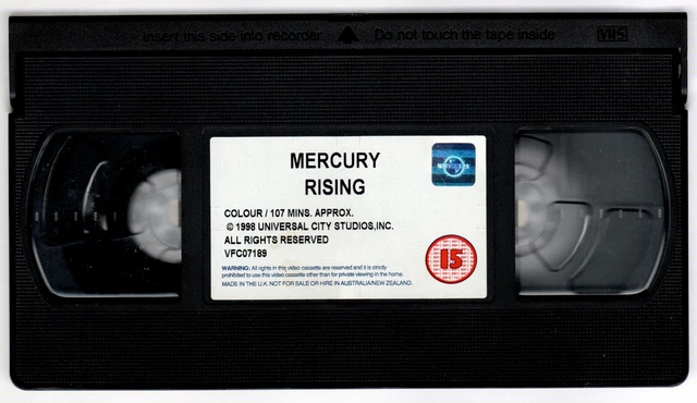 MERCURY RISING BRUCE Willis Alec Baldwin Miko Hughes Big Box VHS £6.49 - PicClick UK