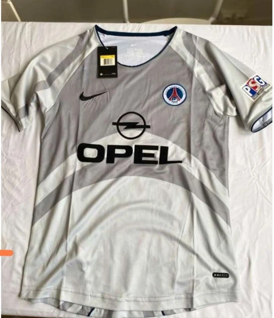 MAILLOT PSG PARIS football vintage 2001 Gris Opel EUR 32,99 - PicClick FR