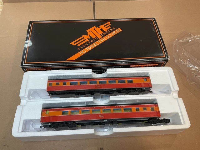 MTH HO SCALE Articulated Passenger Coach 2 Car Set Southern Pacific ...