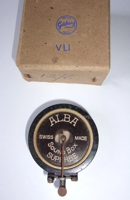 ALBA SOUND BOX Superbe Gramophone needle head, very good condition. £25 ...
