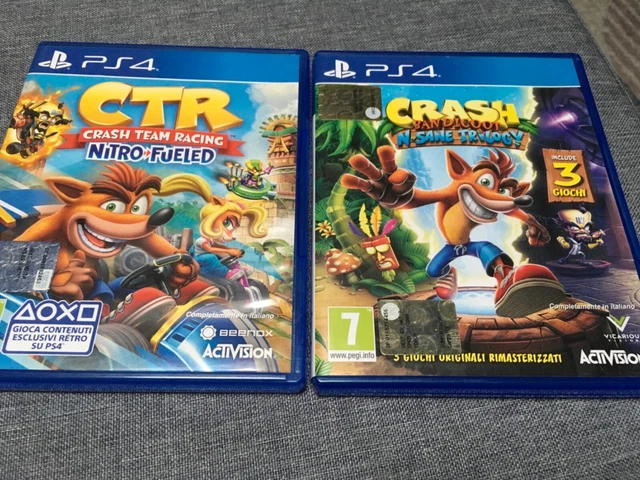 PS4 CTR CRASH TEAM RACING NITRO FUELED + BANDICOOT N SANE TRILOGY ...