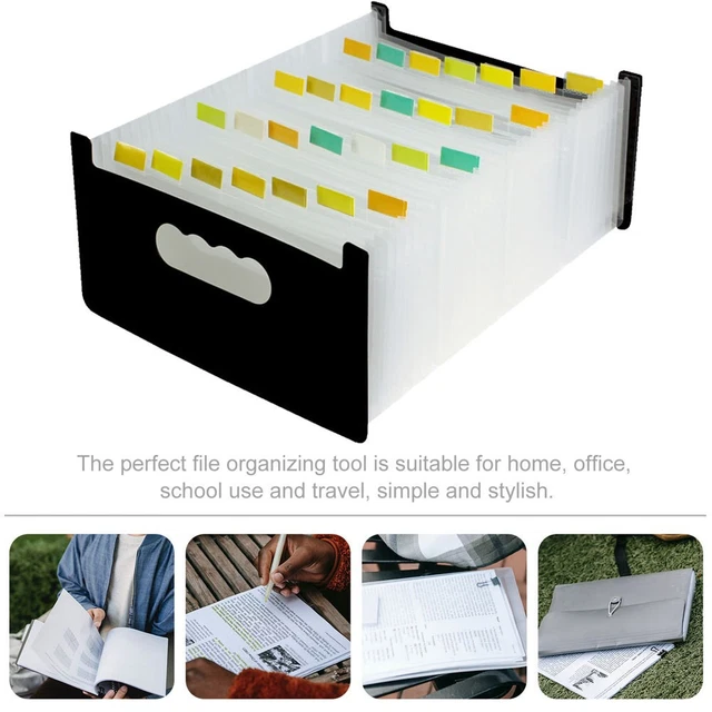 PORTABLE FILE FOLDER Bag Files Organiser Document Office Organizer $41. ...