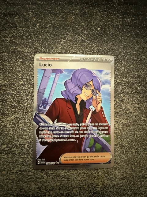 LUCIO FULL ART - Pokémon 208/167 Twm Ev6 Mascarade Crépusculaire Neuf ...
