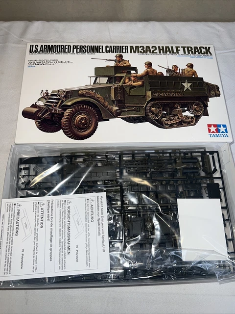 TAMIYA M3A2 HALF Track US Armoured Personnel Carrier 35070 1/35 1975 ...