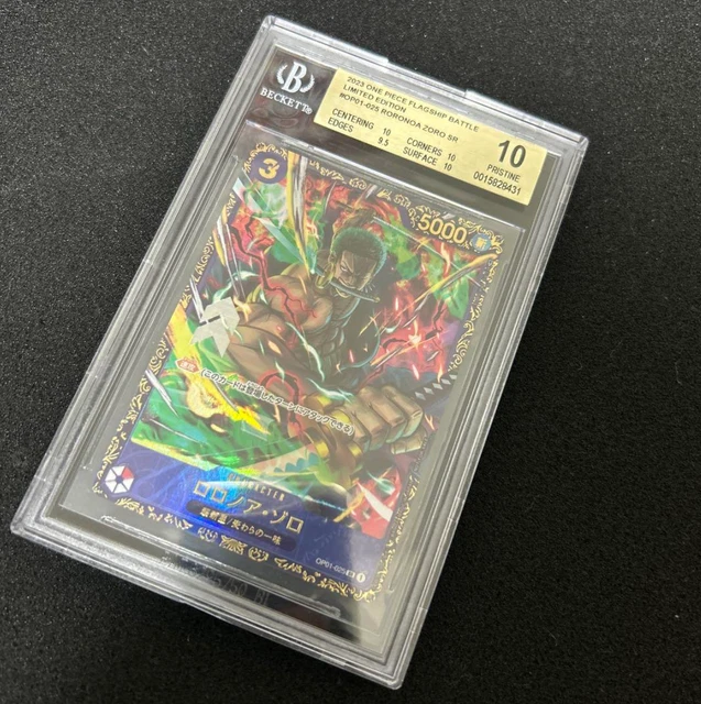BGS 10 RORONOA Zoro SR 2023 One Piece Flagship Battle OP01-025 Japanese $2,075.00 - PicClick CA