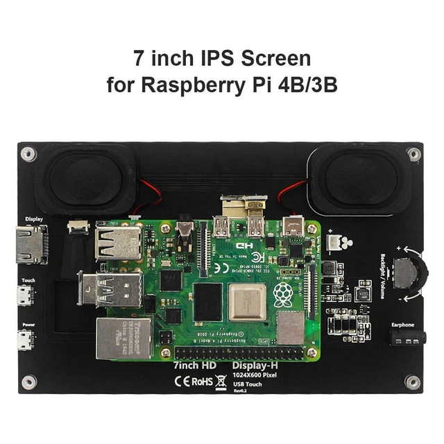 KIT MODULO MONITOR display touch screen IPS 7 pollici per Raspberry Pi ...