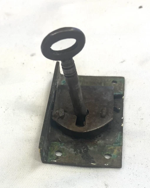 ANTIQUE GRANDFATHER / Longcase Clock Lock and Key : Working £45.00 ...