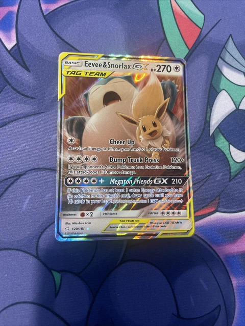 EEVEE AND SNORLAX Gx 120/181 Team Up EUR 24,42 - PicClick IT