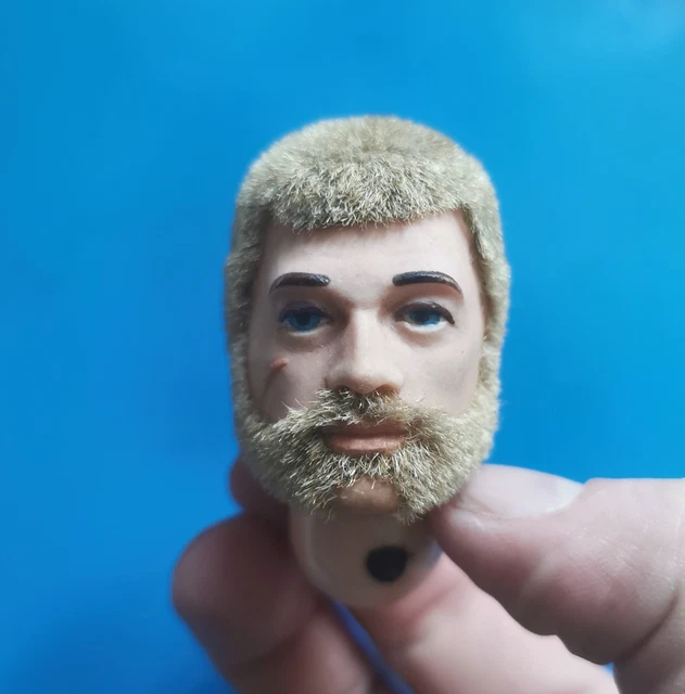 VINTAGE ACTION MAN Blonde Fuzzy Head Original Beard Adventurer £25.16 ...