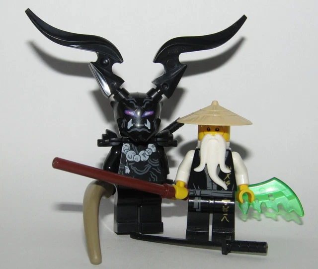 LEGO MASTER SENSEI Wu limited edition ninjago + Omega Black Oni Mask ...