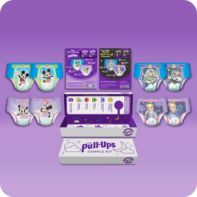HUGGIES PULL-UPS 3T-4T Boys Disney Potty Training Diapers Sample Pack ...