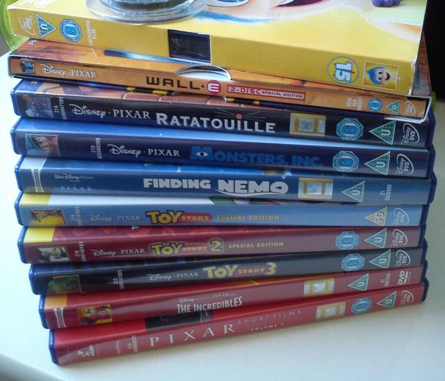 DISNEY PIXAR DVD bundle x 10 films (15 discs) - some new, some used ...