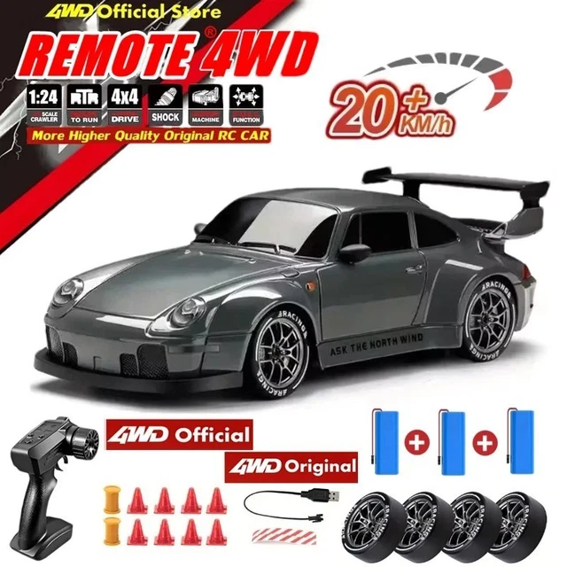4WD 1:24 REMOTE Control Drift Car Mini High-Speed 2.4G Racing RC Car ...