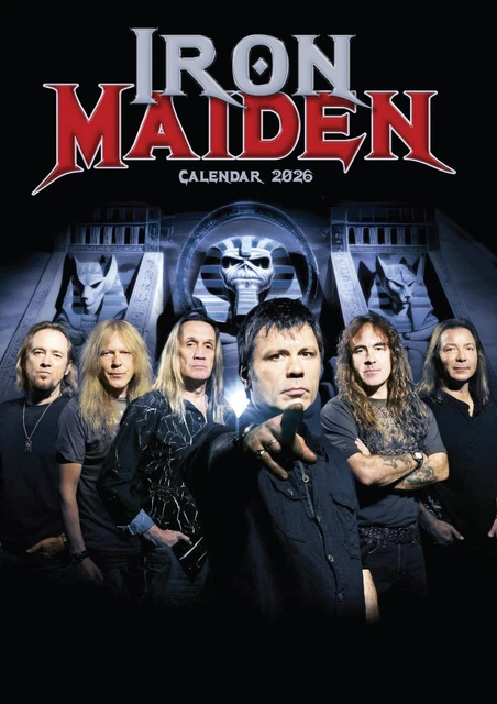 IRON MAIDEN CALENDAR 2026 Large Wall A3 Size Sealed.. free Uk Postage ...