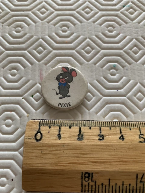VINTAGE PIXIE THE mouse Pin Badge 60s £2.77 - PicClick UK