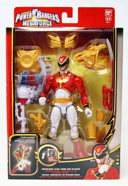 POWER RANGERS - Megaforce - Roter Ultra Mode Ranger mit Rüstung - ca ...