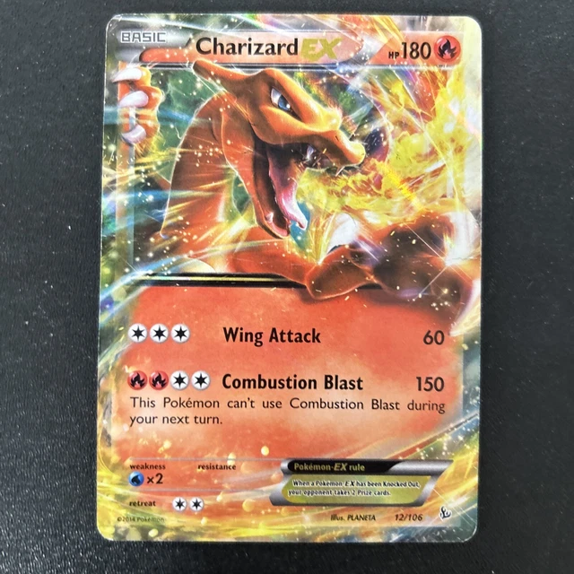 CHARIZARD EX 12/106 Flashfire Ultra Rare Pokemon TCG HEAVY PLAY SH2/1 ...